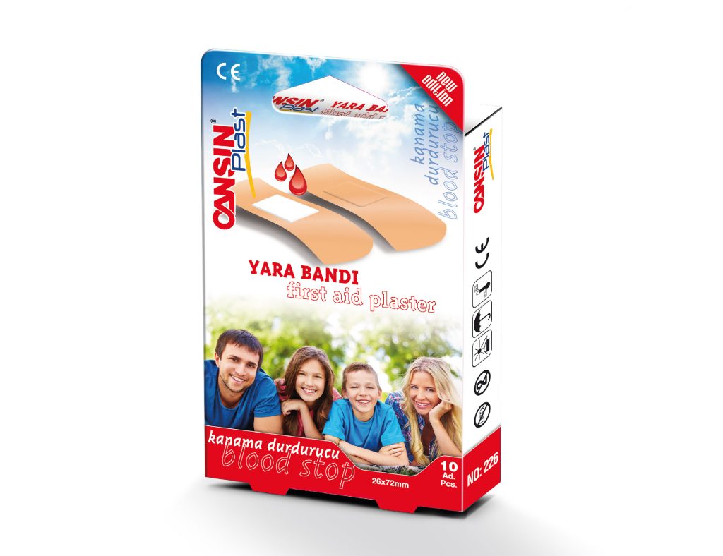 Cansinplast First Aid Plaster – Blood Stop 10pcs - Alma Medical