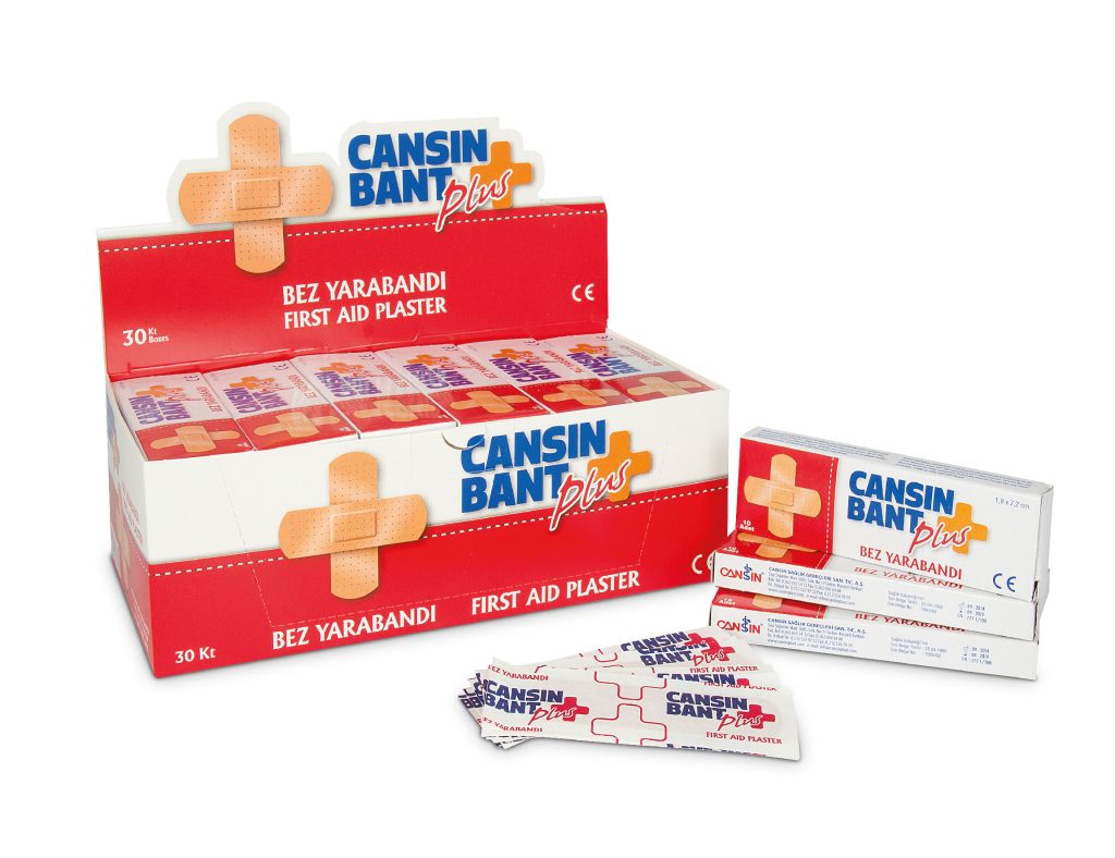 Cansinbant First Aid Plasters (Cotton Fabric)-10pcs - Alma Medical